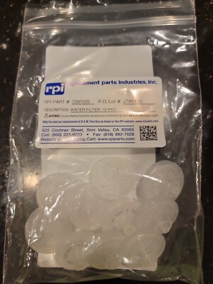 10 Pcs Cavitron Water Filter DENTSPLY Select SPS 30K - G124 RPI# DSF005 ...