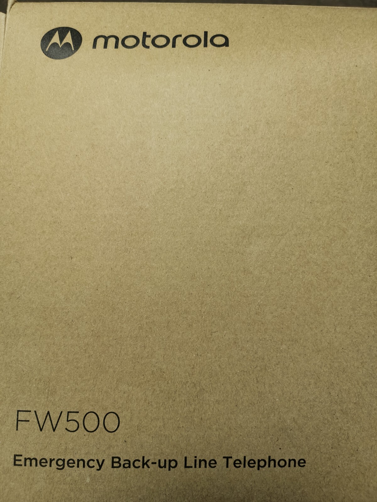 Motorola FW500 Big Button Phone with Emergency Back-up Line Telephone ...