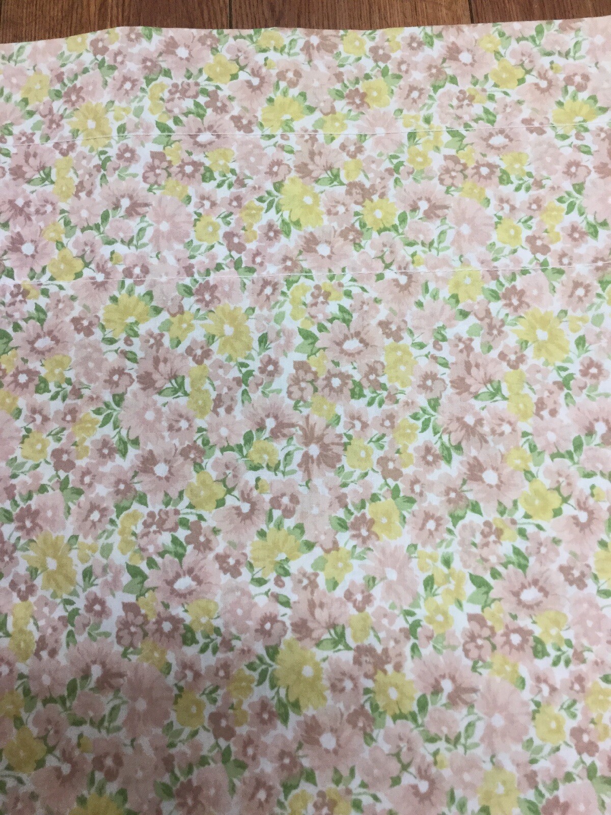 WESTPOINT STEVEN FLORAL VALANCE 84" X 17.5" BLUSH GOLD GREEN TAN ...