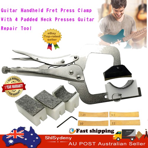 Guitar Handheld Fret Press Clamp With 4 Padded Neck Presses Guitar ...
