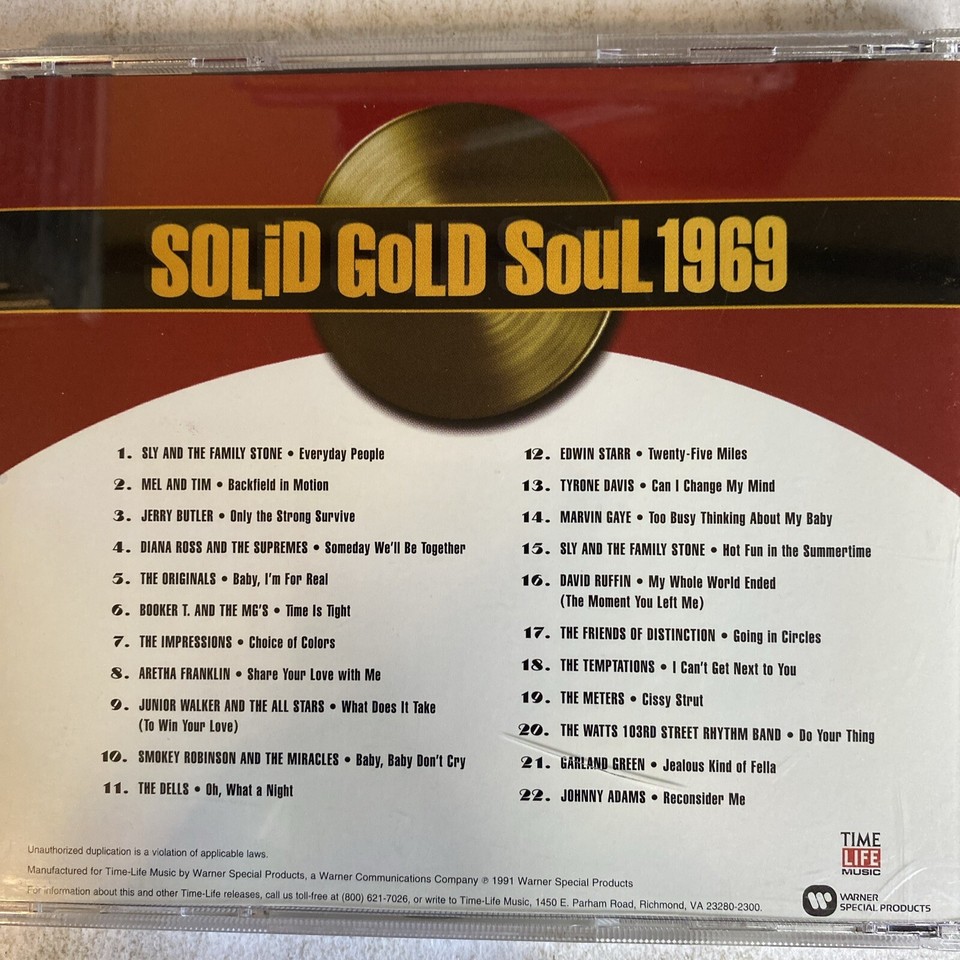 Solid Gold Soul : 1969 Various Artist - Audio CD NEAR MINT! - 6XB | eBay