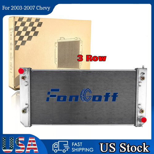 3 Rows Radiator Fits 2003-2007 Chevy GMC C4500 C5500 C6500 C7500 Kodiak ...