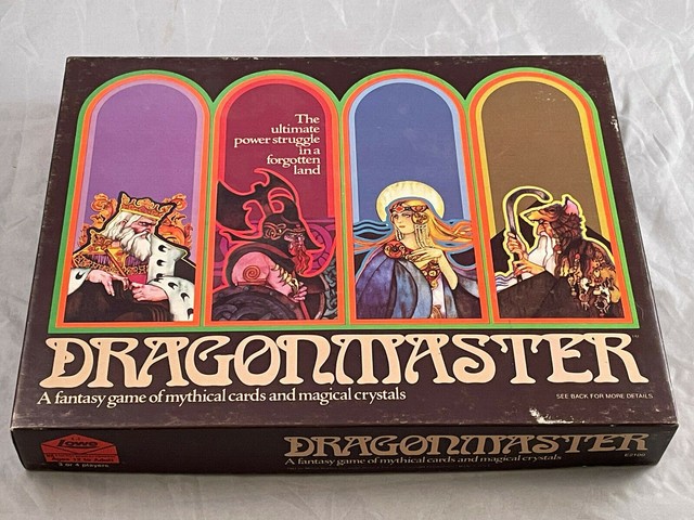 Dragonmaster Board Game 1981 Milton Bradley Fantasy Dragons Crystals ...