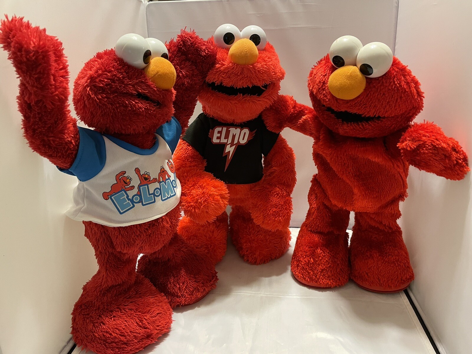 Lot of 3 Elmo Talking Singing Dancing Hasbro Toy Let’s Rock Hokey Pokey ...