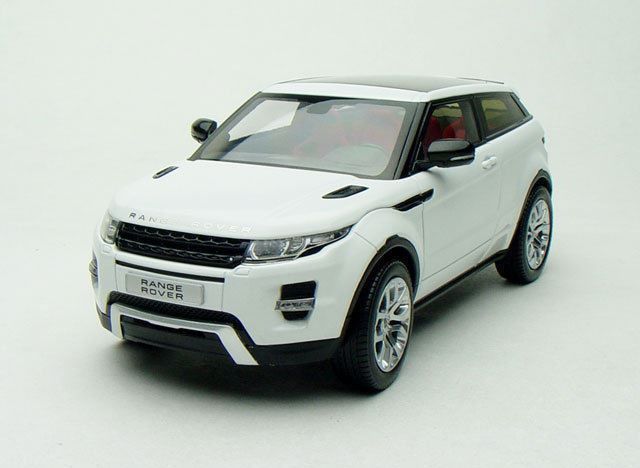 Welly GT AUTOS LAND RANGE ROVER EVOQUE SUV WHITE / BLACK 1:18*New Stock ...