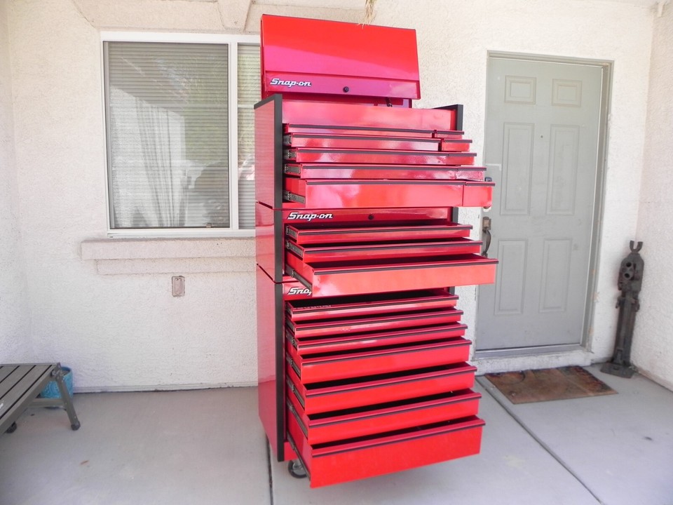 Snap-On "Dad's Dream Box" Fully Restored Candy Apple Red/Gold Flakes | eBay