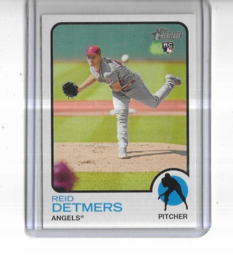 2022 Heritage #24 Reid Detmers Los Angeles Angels Rookie Card | eBay