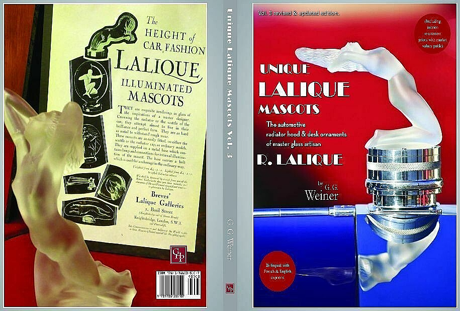 The unique Greyhound CarMascot is featured in this Lalique Catalog ...