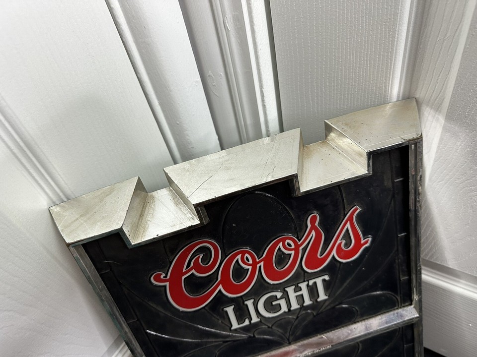 Vintage Coors Beer Lighted Waterfall Shield Sign 1970’s RARE - Tested ...