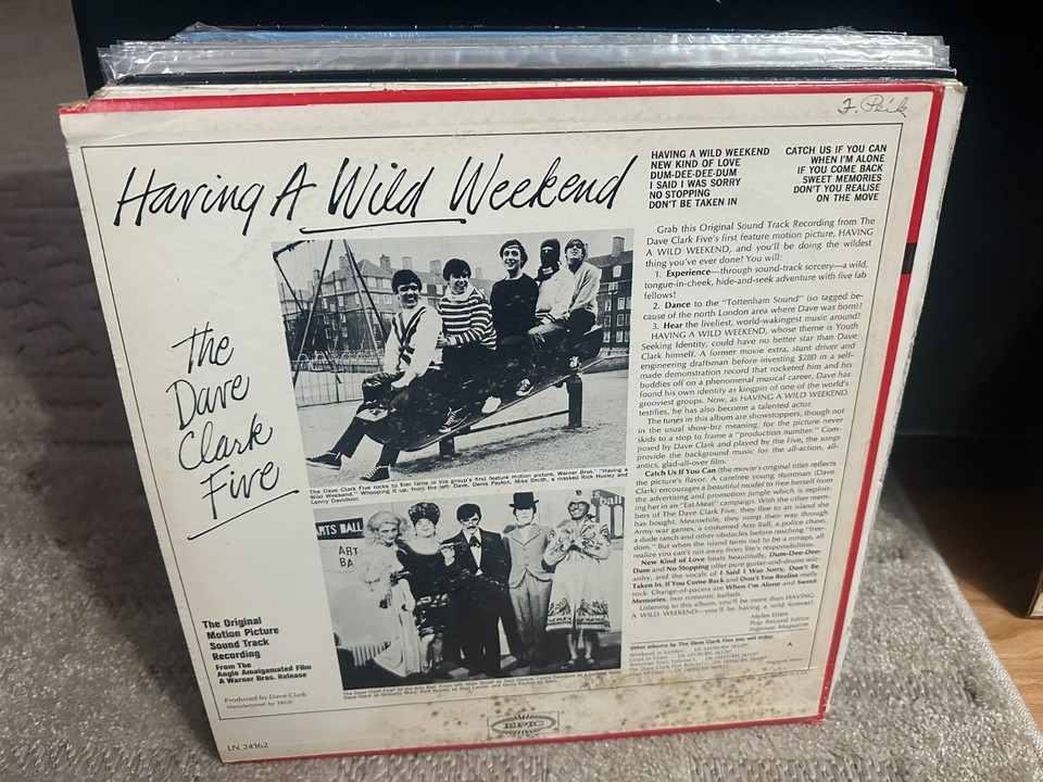 The Dave Clark Five Having a Wild Weekend vinyl LP EX 1965 Epic MONO | eBay