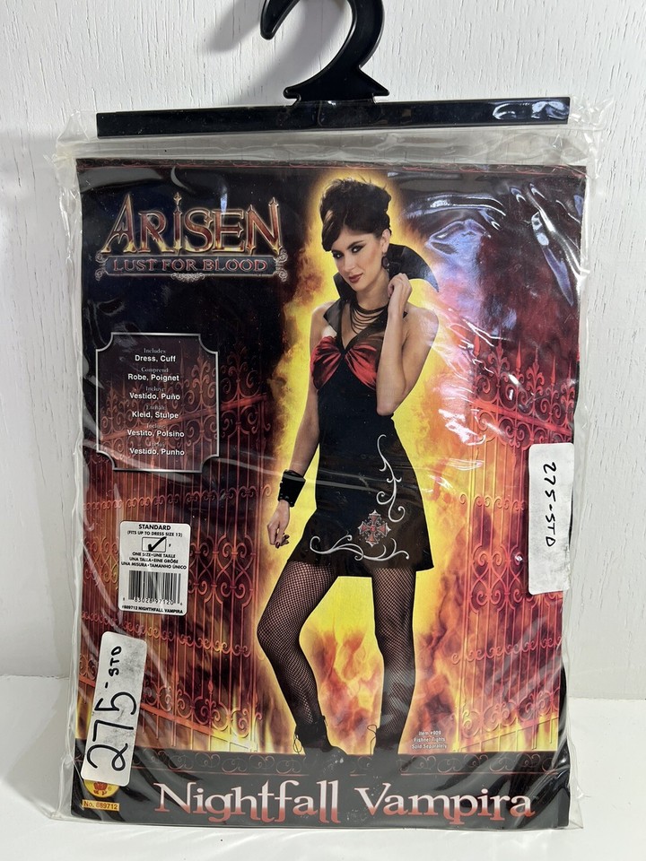 Vampire Nightfall Vampira Countess Gothic Fancy Dress Up Halloween ...