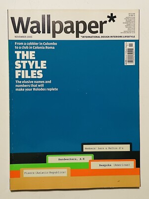 WALLPAPER Magazine #83 November 2005 Modern DESIGN ARCHITECTURE TRAVEL ...