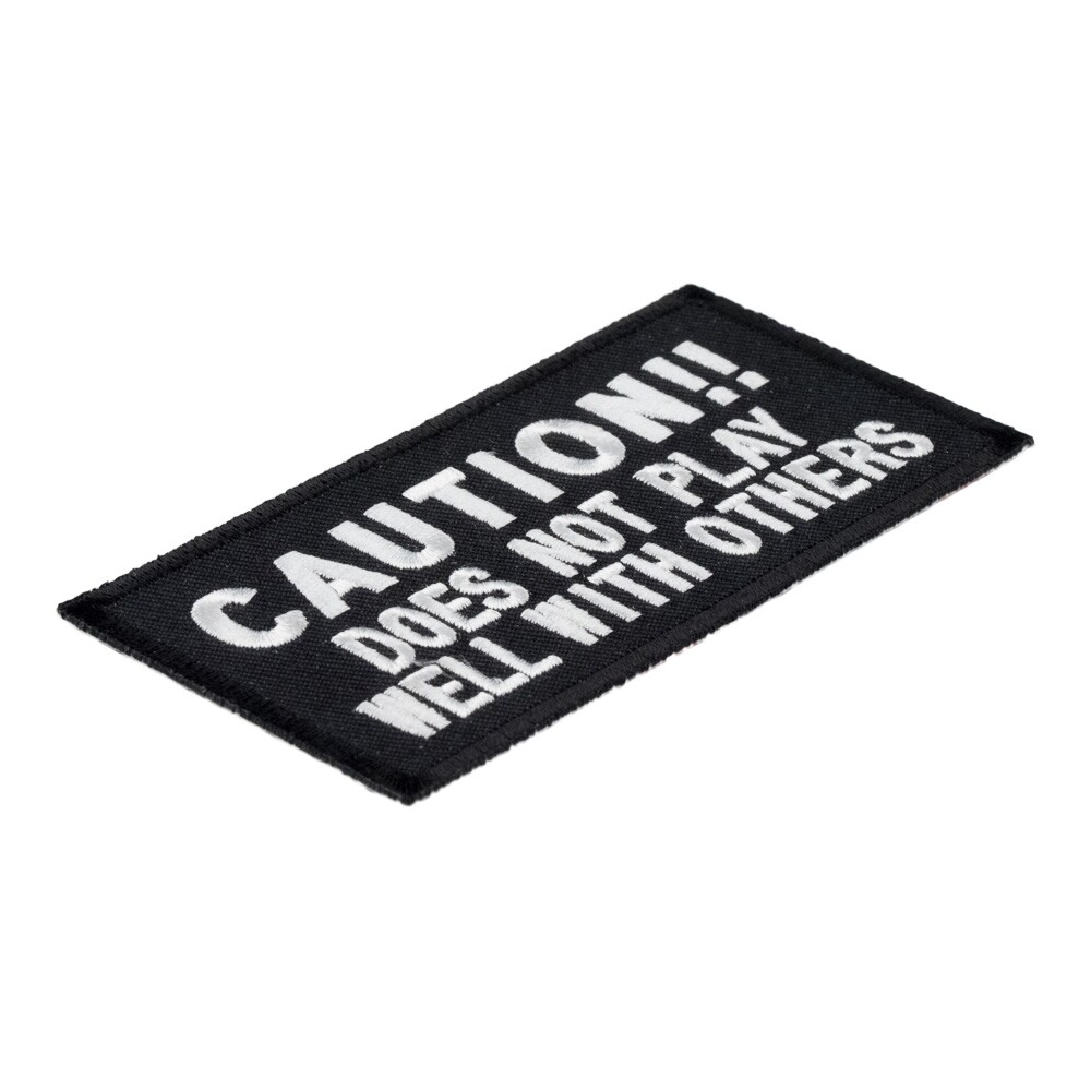 Caution Does Not Play Well Patch, Sayings Patches | eBay