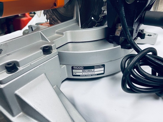 Ridgid 10" Compound Miter Saw MS1065LZA (with Laser) for sale online | eBay