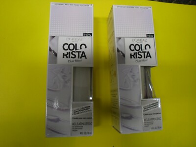 New ! 2 x 4 FL oz L'OREAL PARIS COLORISTA #CLEARMIXER00 CLEAR MIXER No ...