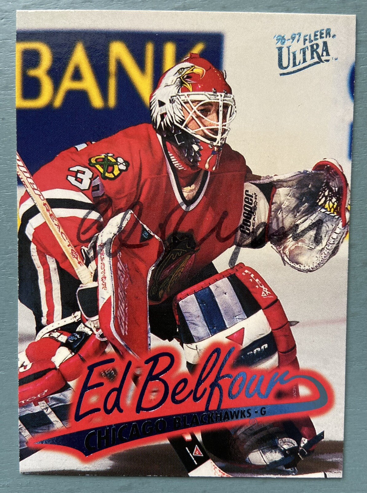 1996-97 ED BELFOUR AUTOGRAPH CARD #29 FLEER/SKYBOX!! | eBay