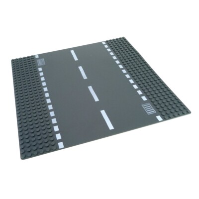 1X Lego Base Plate 32X32 Straight 6N New-Dark Gray Gully Street 4277471 ...