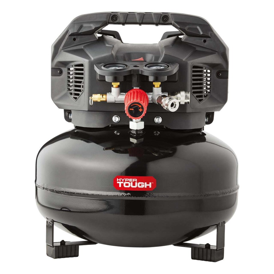 Black 150 PSI Oil-Free Pancake Air Compressor 6 gal | eBay