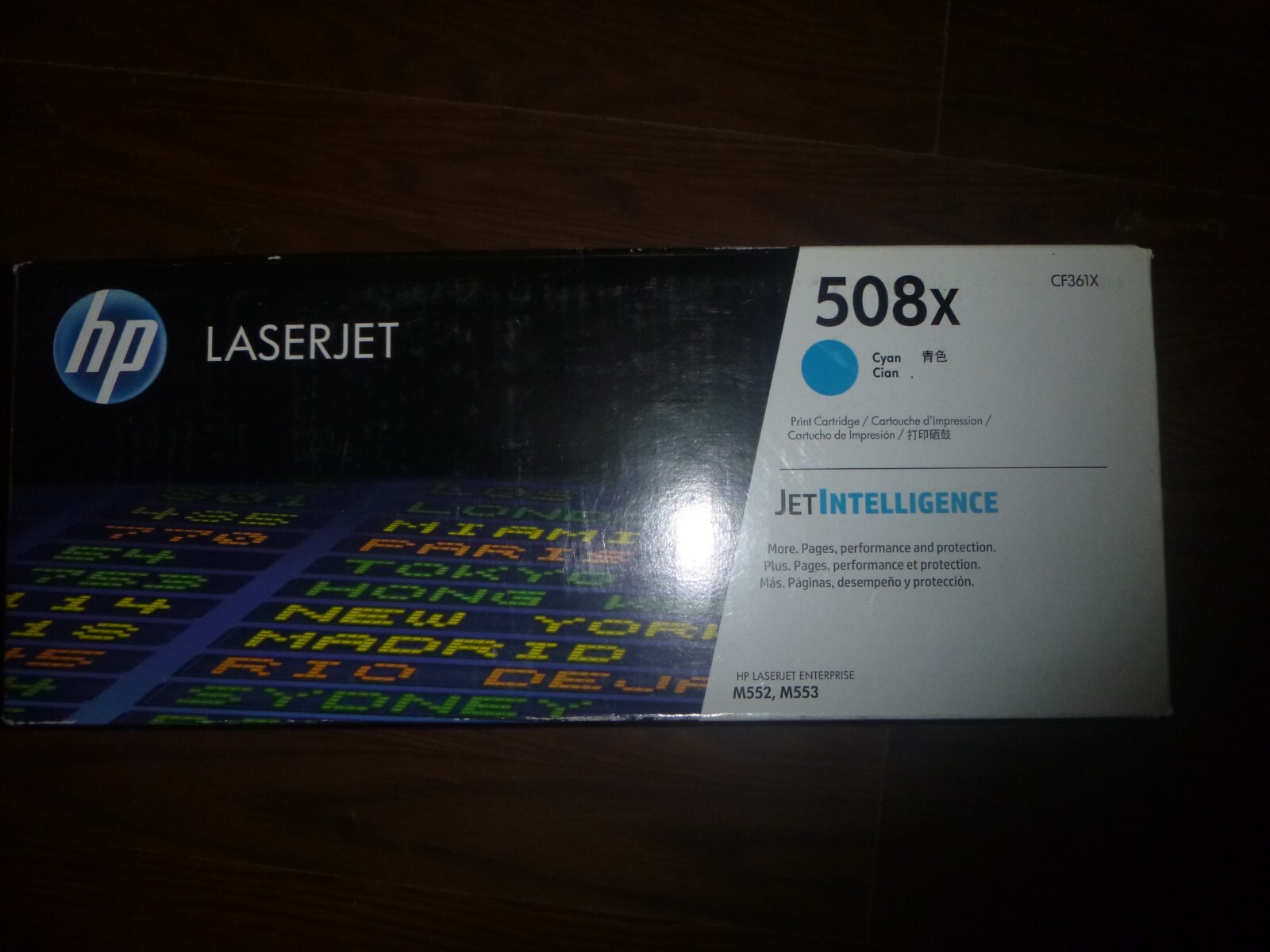 Genuine HP LaserJet 508X (CF361X) Cyan Ink Cartridge new sealed ...