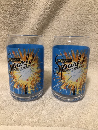 2 - 21st Amendment Brewery Spark Ale Sparkale CAN SHAPE BEER PINT ...