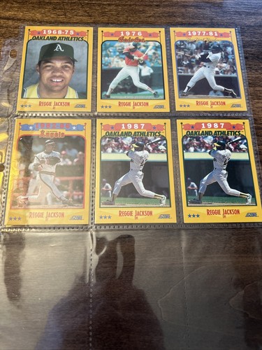 1988 Score Reggie Jackson 6 Card Box Set | eBay