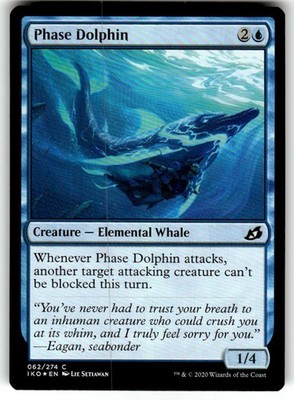FOIL MTG NM Phase Dolphin Ikoria: Lair of Behemoths Regular | eBay