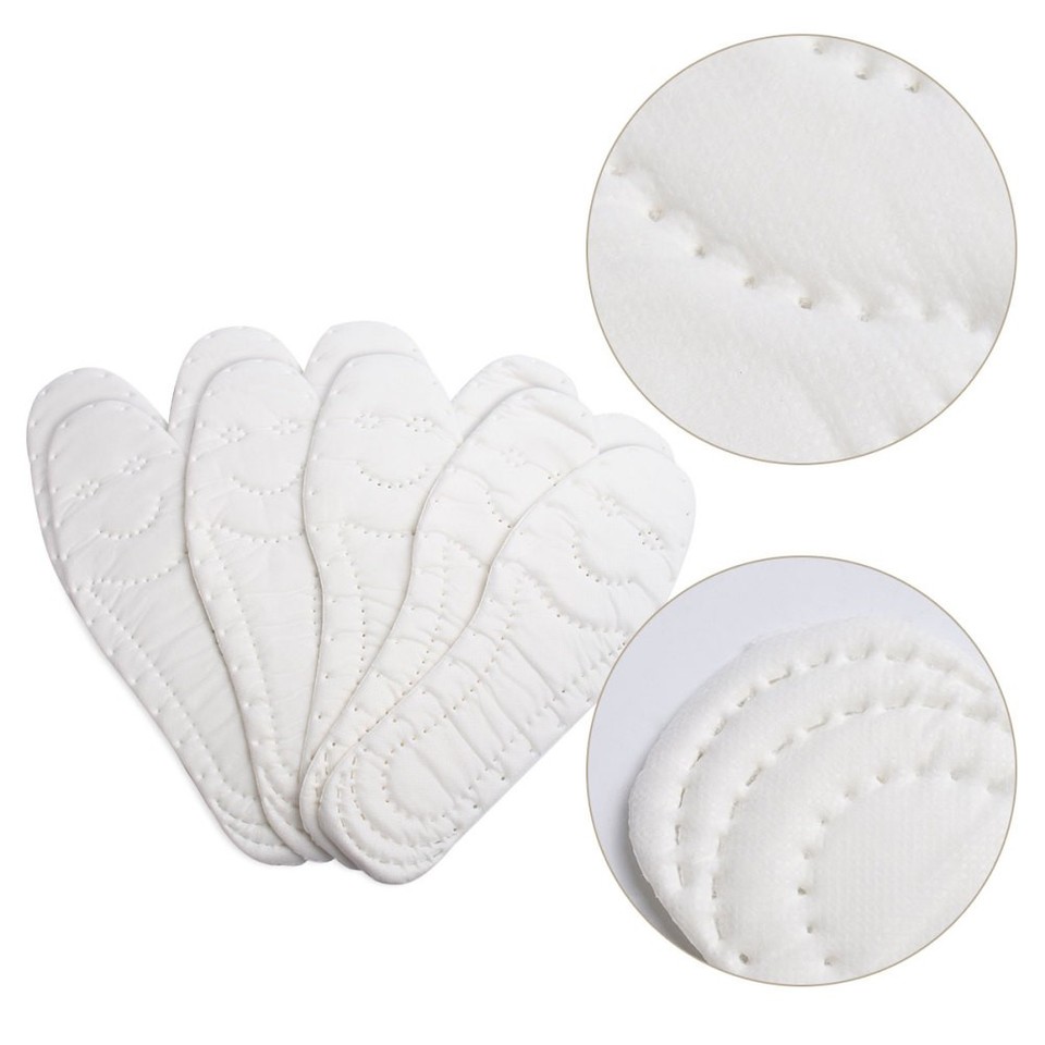 5 Pairs Breathable Insoles Foot Women Shoe Liners for Shoes Cotton ...