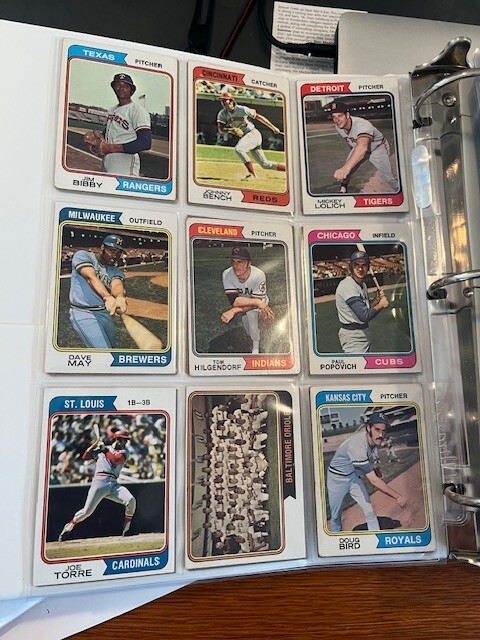 1974 Topps Baseball Complete Set EX+, 660/660+TRADED+Checklists ...