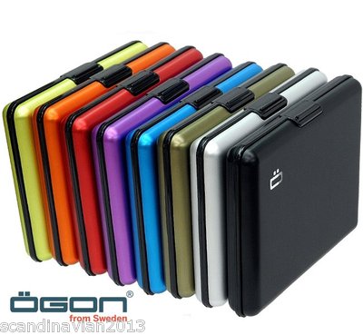 Ogon Designs BIG STOCKHOLM Aluminium Credit Cards Wallet RFID Made in ...