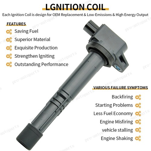 4Pack Ignition Coil UF602 & Spark Plug For Honda Accord CR-V Civic Acura ILX 2.4 | eBay