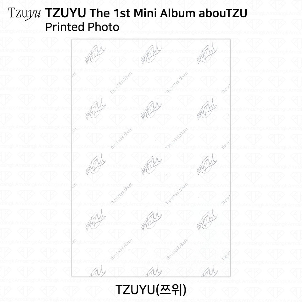 TWICE Tzuyu 1st Mini Album abouTZU Official Photocard Poster Film ...