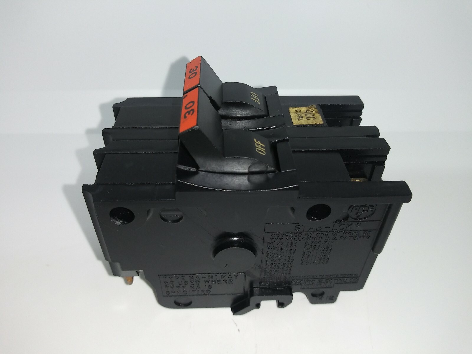 FPE Federal Pacific NA230 Stab Lok 30 Amp 2 Pole Circuit Breaker THICK ...