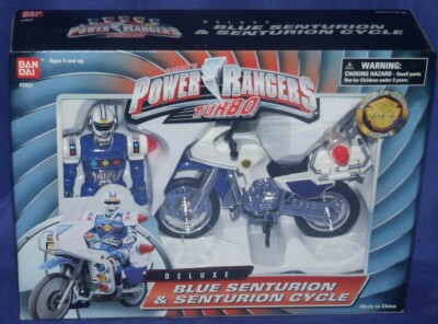 Power Rangers Turbo Blue Senturion with Cycle Factory Sealed New 1996 ...