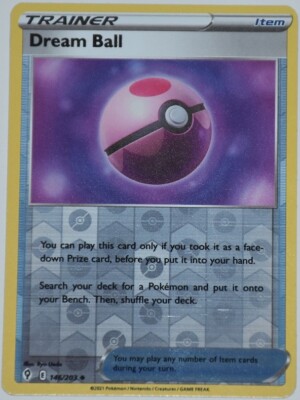 DREAM BALL 146/203 POKEMON SWSH07: EVOLVING SKIES UNCOMMON REVERSE HOLO ...