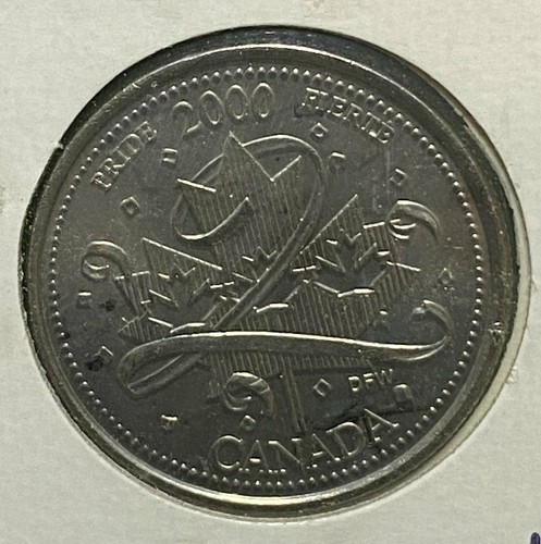 CANADIAN 2000 MILLENNIUM JANUARY PRIDE Queen Elizabeth II 25 CENTS ...