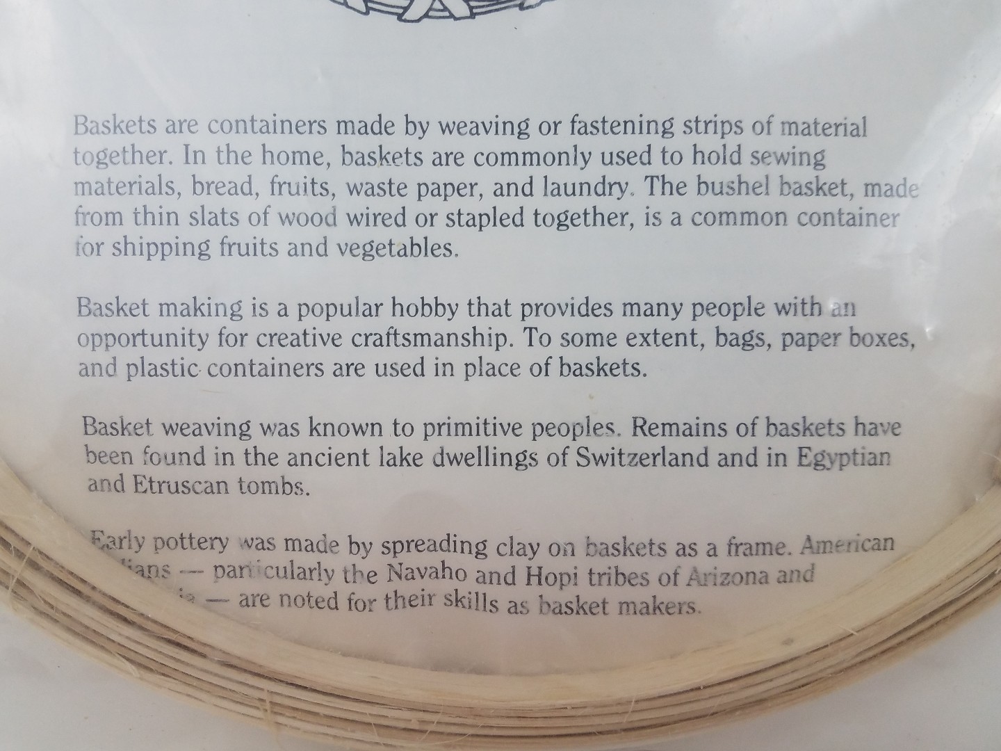 Vintage Curiosity Kits Basket Making Kit Sealed | eBay