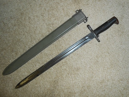 WWII UFH 1943 M1 Garand 16” Bayonet, Uncut Long, Excellent Shape | eBay