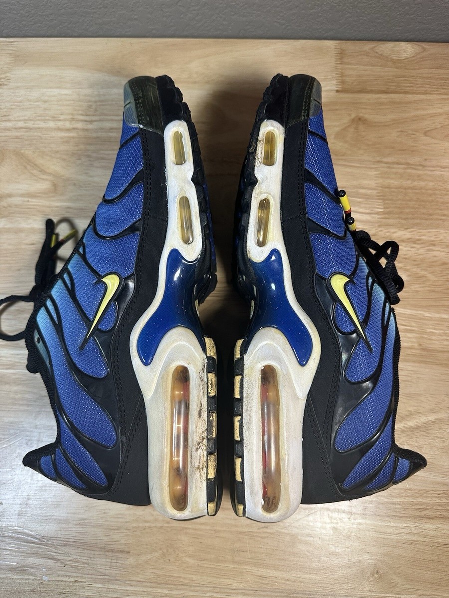 Nike Air Max Plus Tn Hyper Blue Black Yellow White Mens Size Nike Air Max Plus Tn Hyper Blue Black Yellow White Mens Size