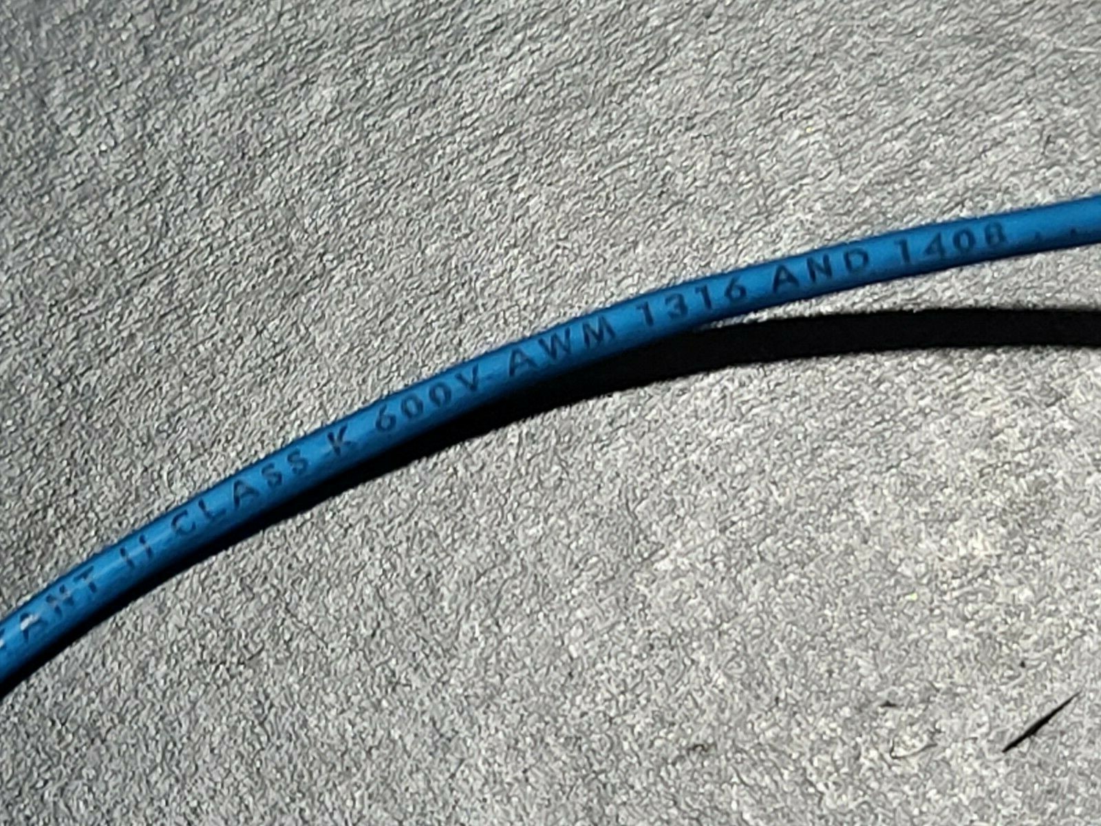 Alan Wire #16awg 26 Stranded TFFN//MTW Building/Fixture Wire Blue ...