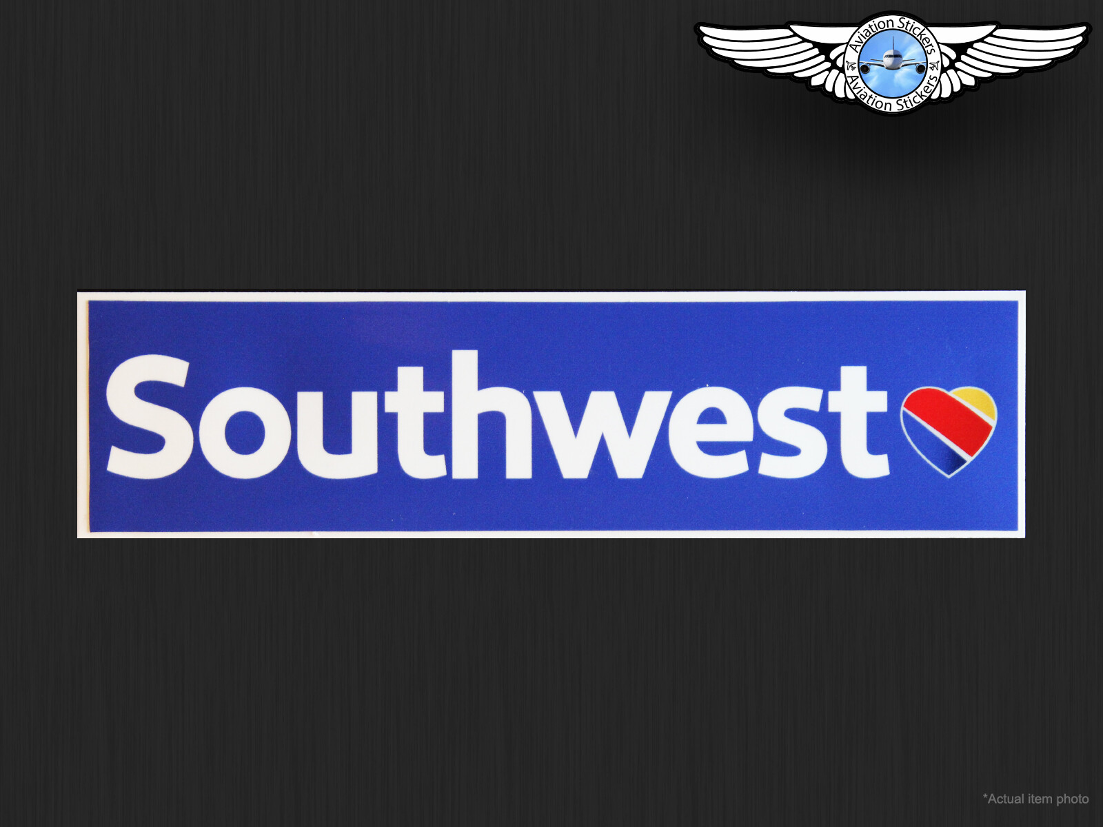 SOUTHWEST AIRLINES SOUTH WEST SWA RECTANGULAR HEART LUV NEW LOGO ...