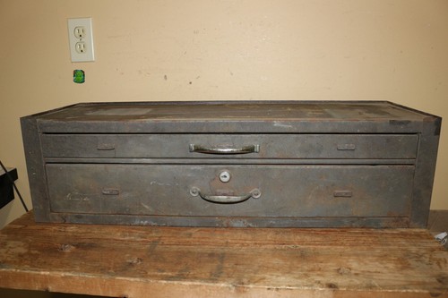 Kennedy 2 Drawer 28" Middle Riser Center Steel Tool Box Machinist Chest ...