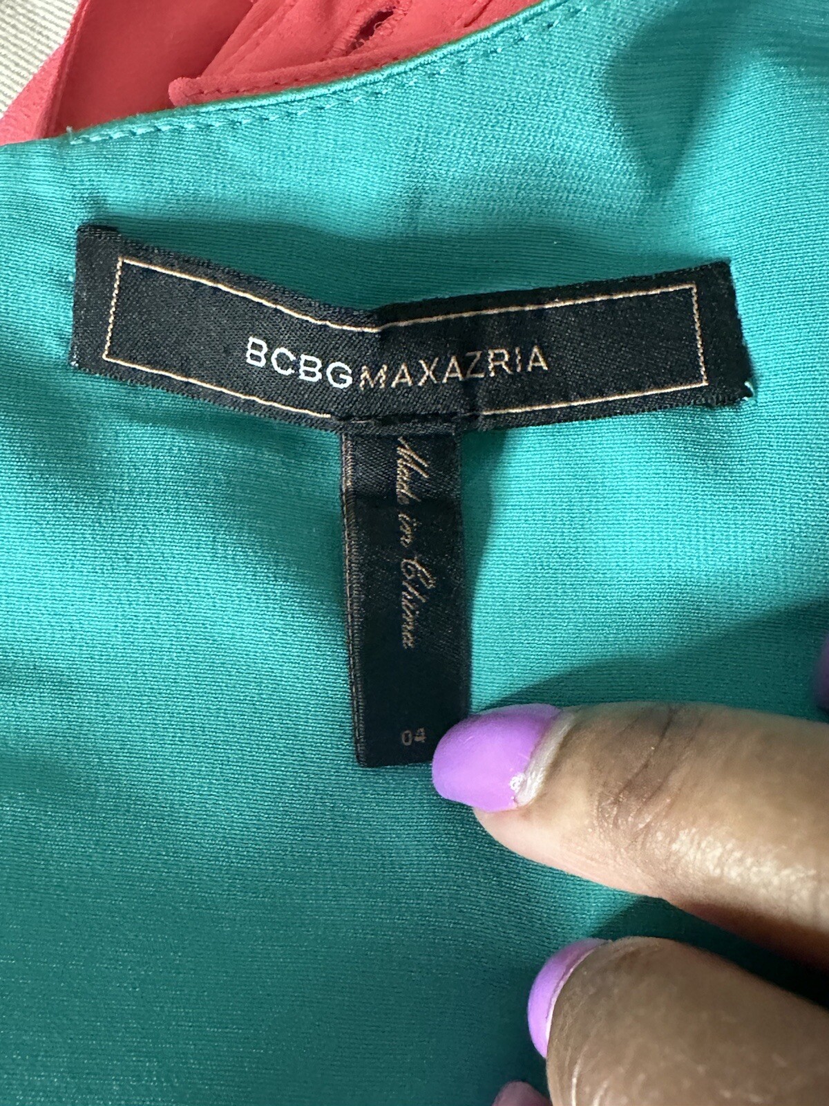 BCBG Max Azria emerald green sleeveless sheath cocktail mini dress Size ...