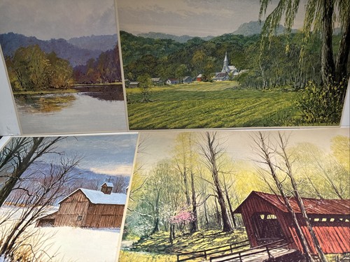 4 W Harold Hancock Signed & Numbered Lithograph’s Brown County Indiana ...