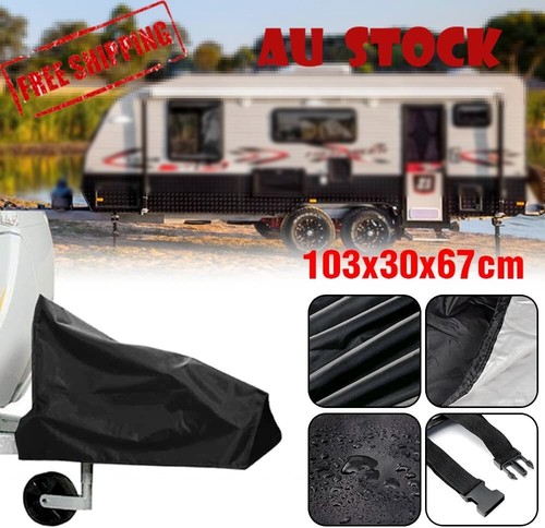 Large 600D Heavyduty Caravan Drawbar Tow Hitch Cover Camper Trailer ...