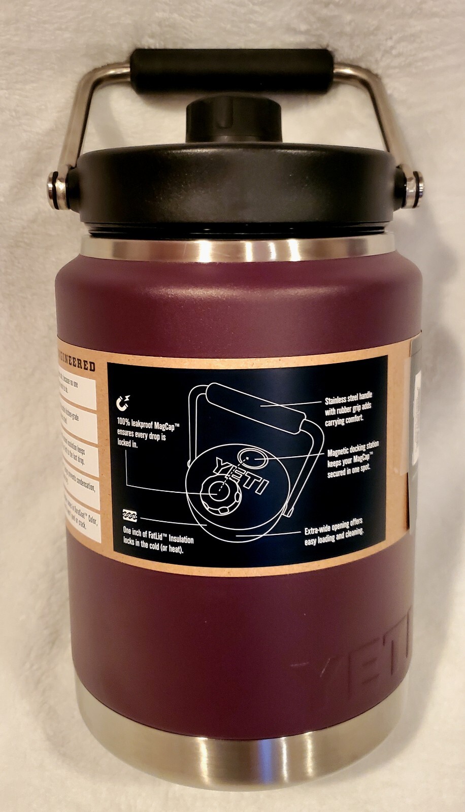 YETI Rambler 1/2 Half Gallon Stainless Steel Jug -Nordic Purple ...