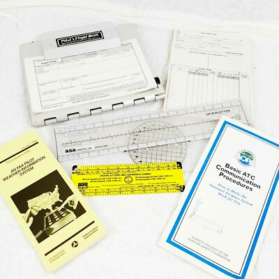 Pilot Flight Computer Plotter Flight Planning Altitude Tool Guides Plan ...