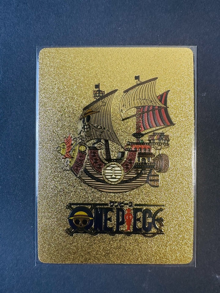 Gold Foil Plated One Piece Anime Card One piece game card | eBay
