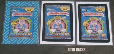 Garbage Pail Kids/Wacky Packages * Garbage Pail Geezers * 3 card lot ...