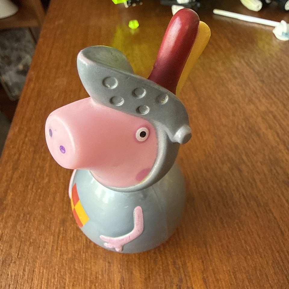 Rare George Knight Weeble Peppa Pig Figure - Very Hard to Find. | eBay UK