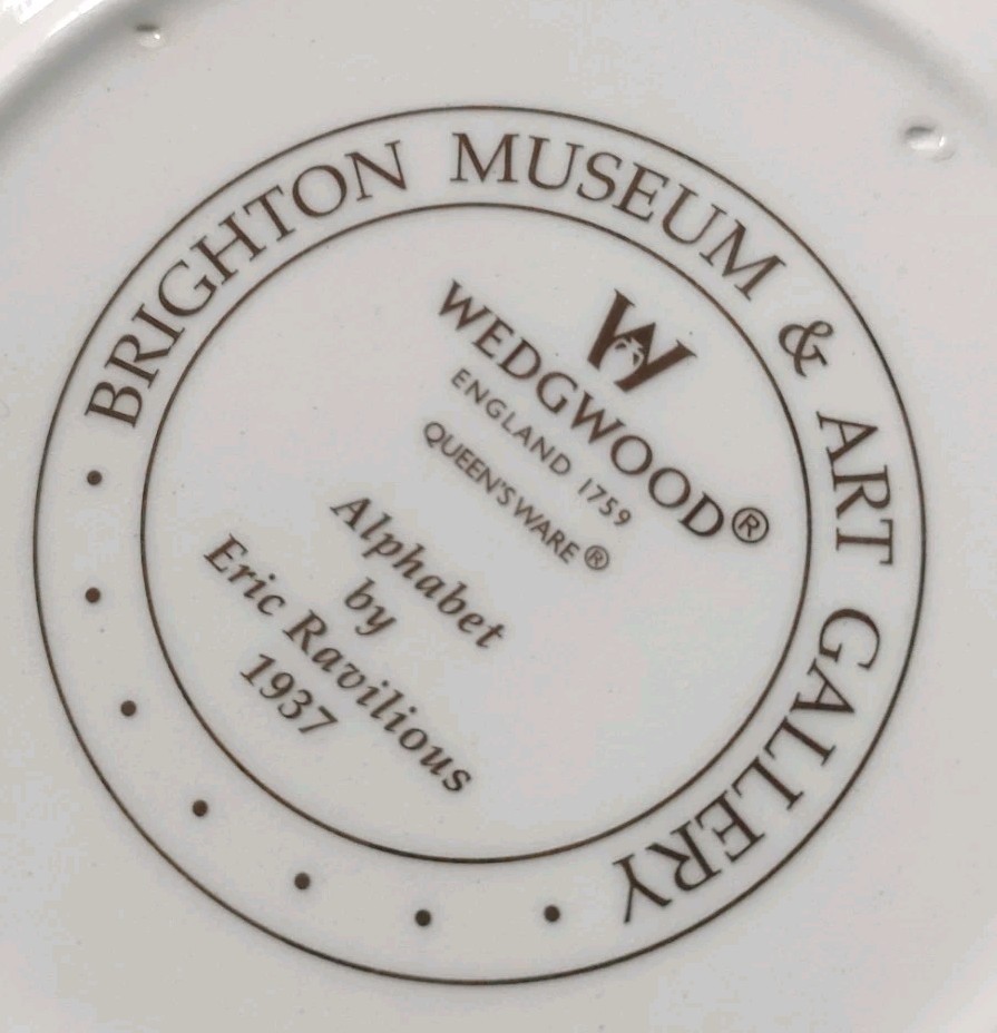 ERIC RAVILIOUS WEDGWOOD ALPHABET PLATE 182 mm 7 1/8 inches | eBay UK